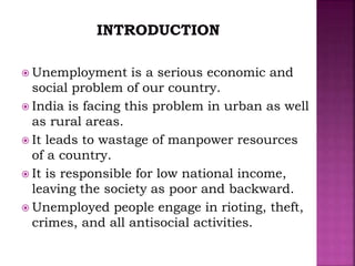Unemployment in India | PPT