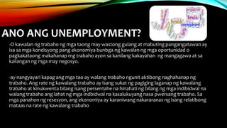 Unemployment | PPTX