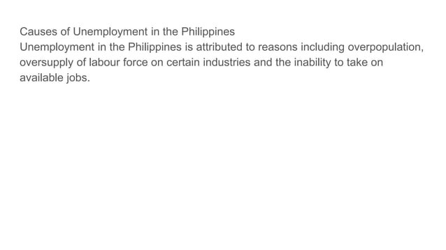 Unemployment.pptx | Economy | Business and Finance