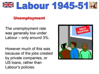 Labour social reforms 1945-51 - Unemployment | PPT
