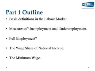 Unemployment and the labour market | PPTX