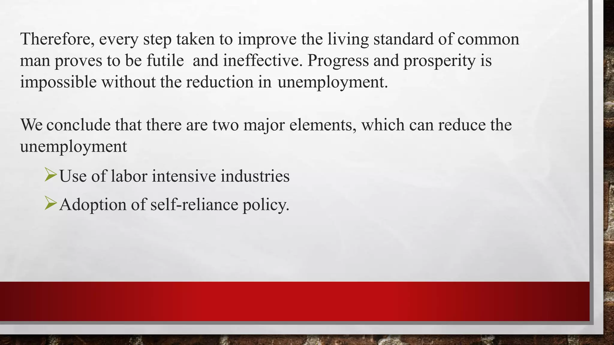 Unemployment final presentation | PPT