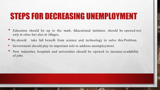 Unemployment final presentation | PPT