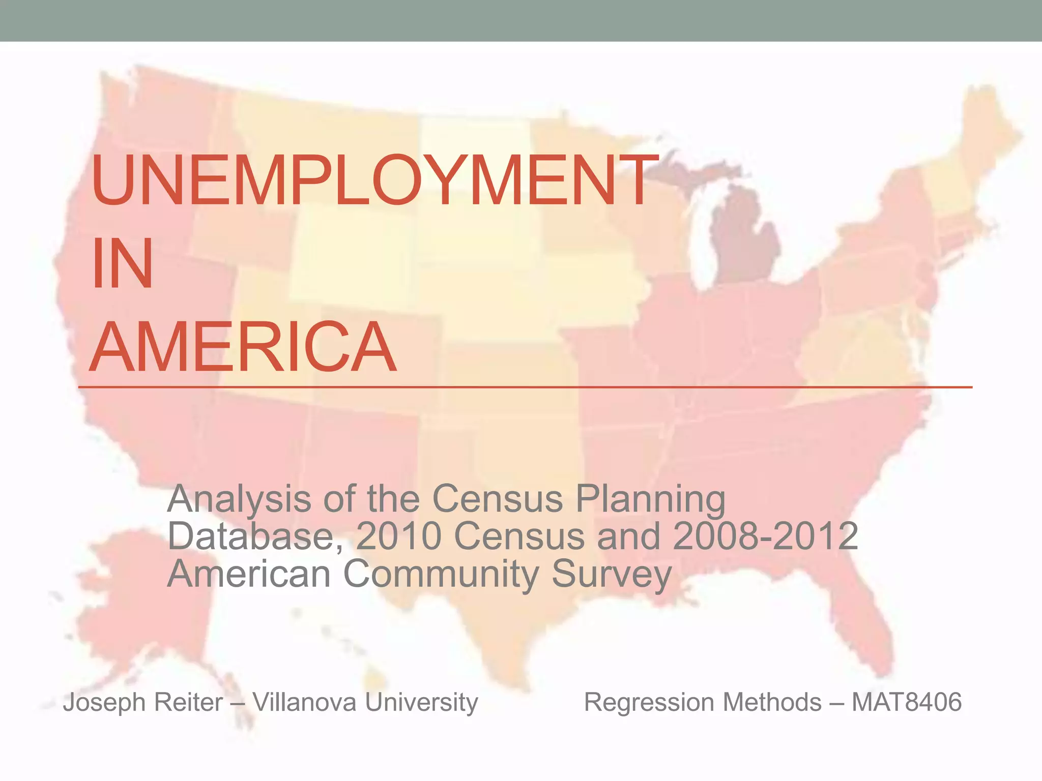 Unemployment in America | PPT