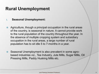 Unemployment in india | PPTX