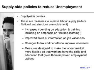 Unemployment ppt (tutor2u) | PPTX