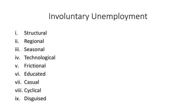Unemployment problem | PPT