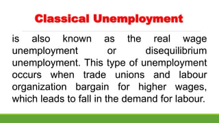 UNEMPLOYMENT (APPLIED ECONOMICS) | PPTX