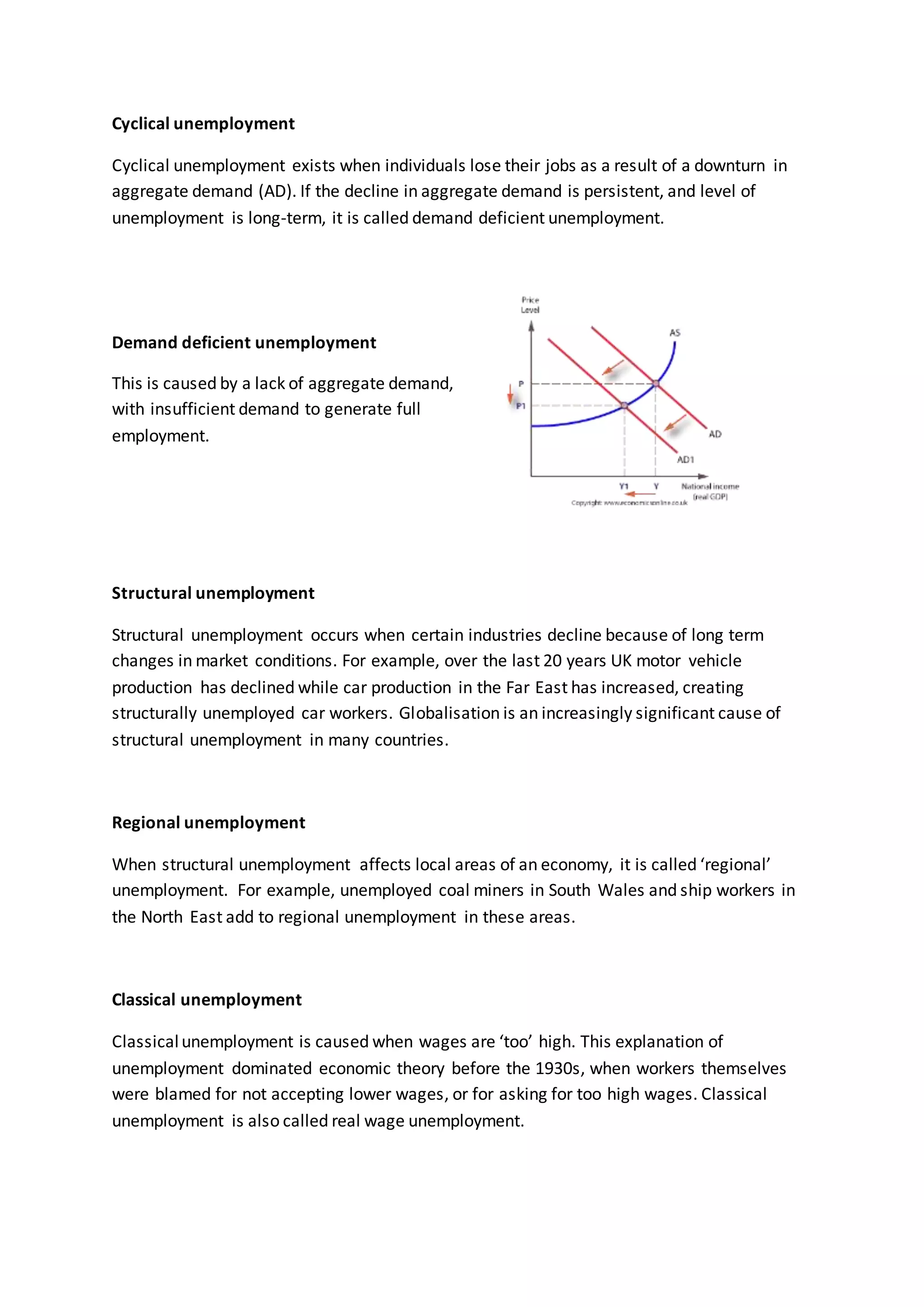 Unemployment Types (Economics) | DOCX