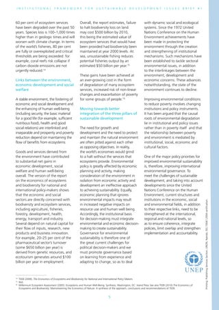 United Nations Environment Programme environment for development | PDF