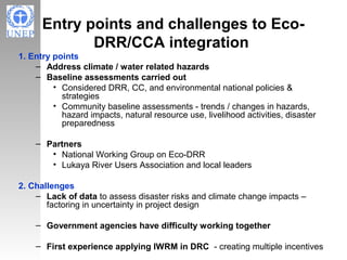 UNEP Eco DRR project | PPT