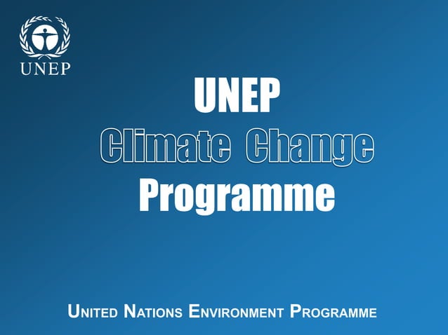 Unep Climate Change Programme | PDF