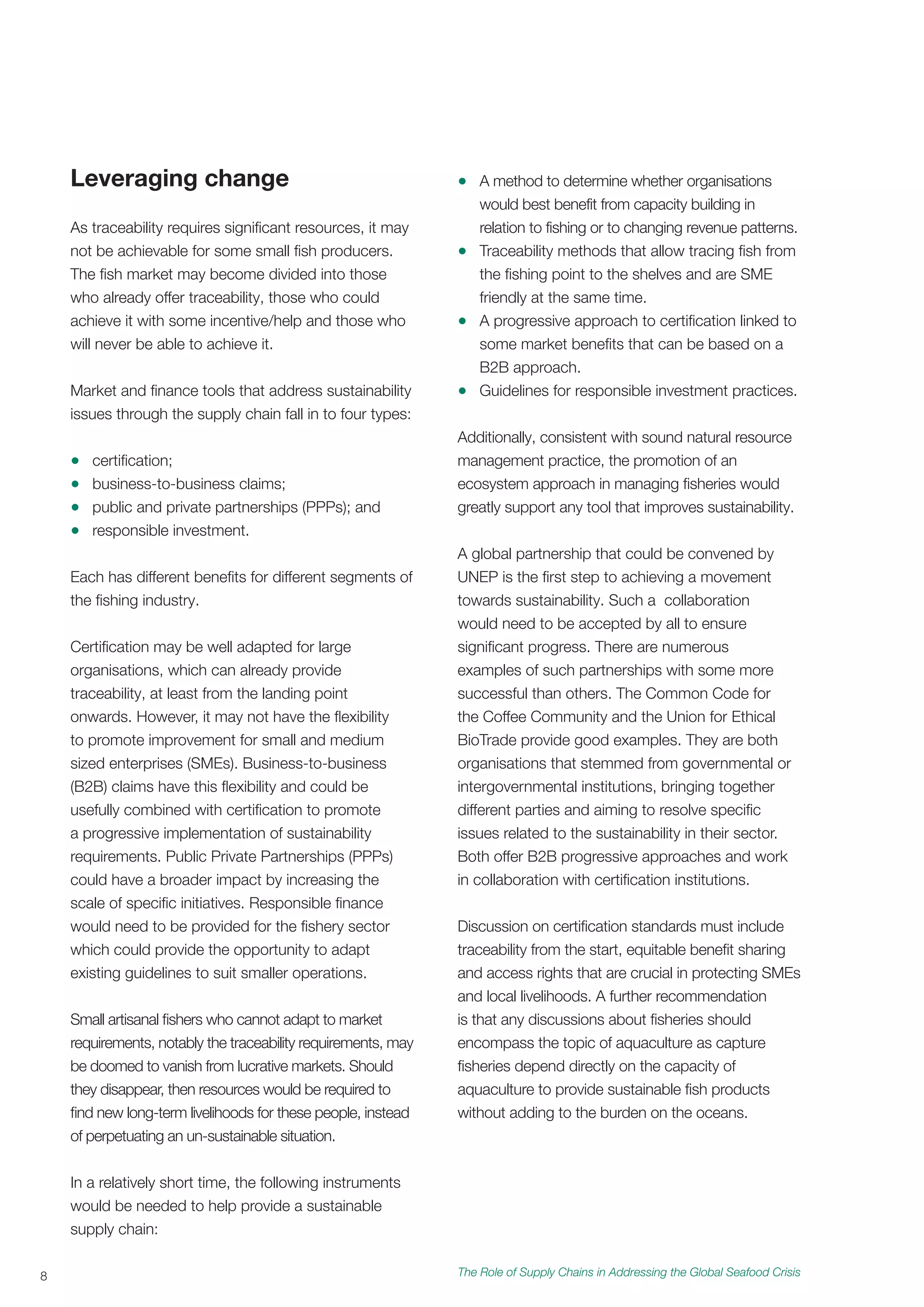 Unep fish supply chains report | PDF