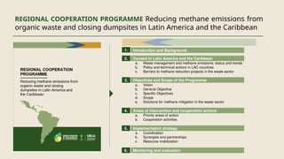 Regional Cooperation Programme to Reduce Methane Emissions from Organic ...