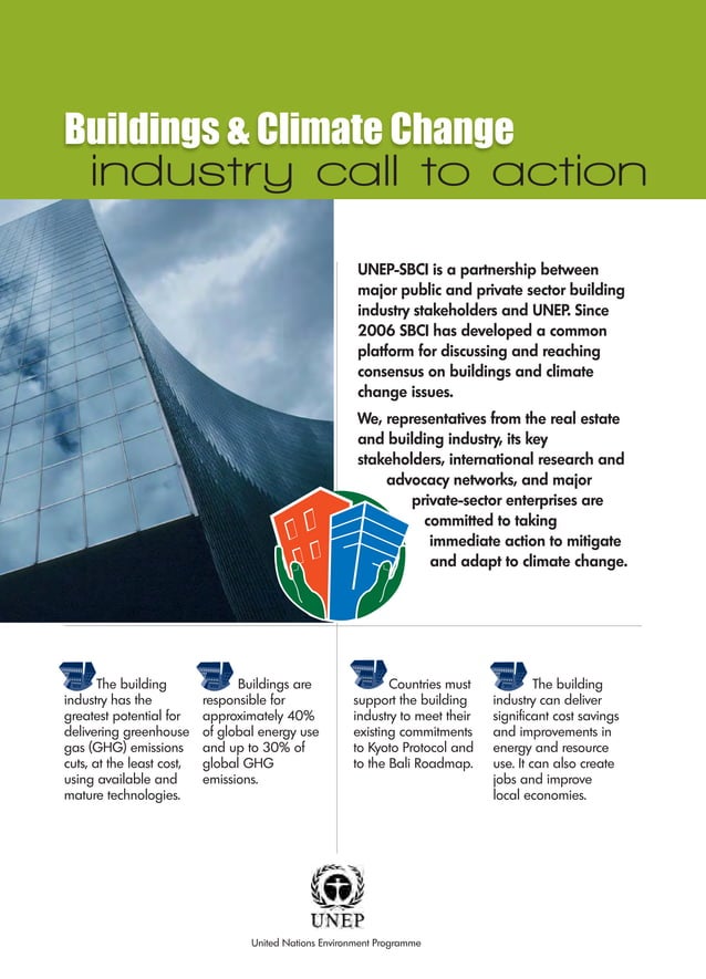 UN Environmental Program SBCI Call To Action | PDF