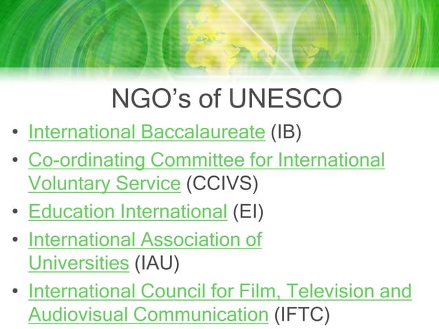 Unesco | PPTX | Education