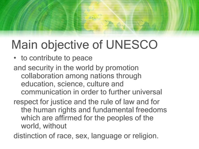 Unesco | PPTX | Education