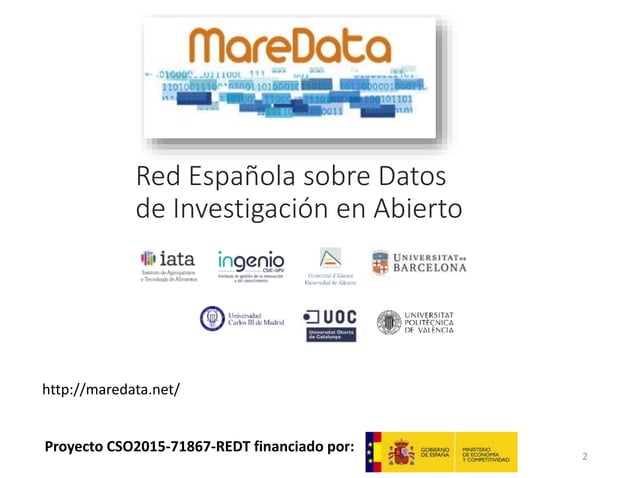 The Spanish Open Research Data Network. Lessons learned | PPT