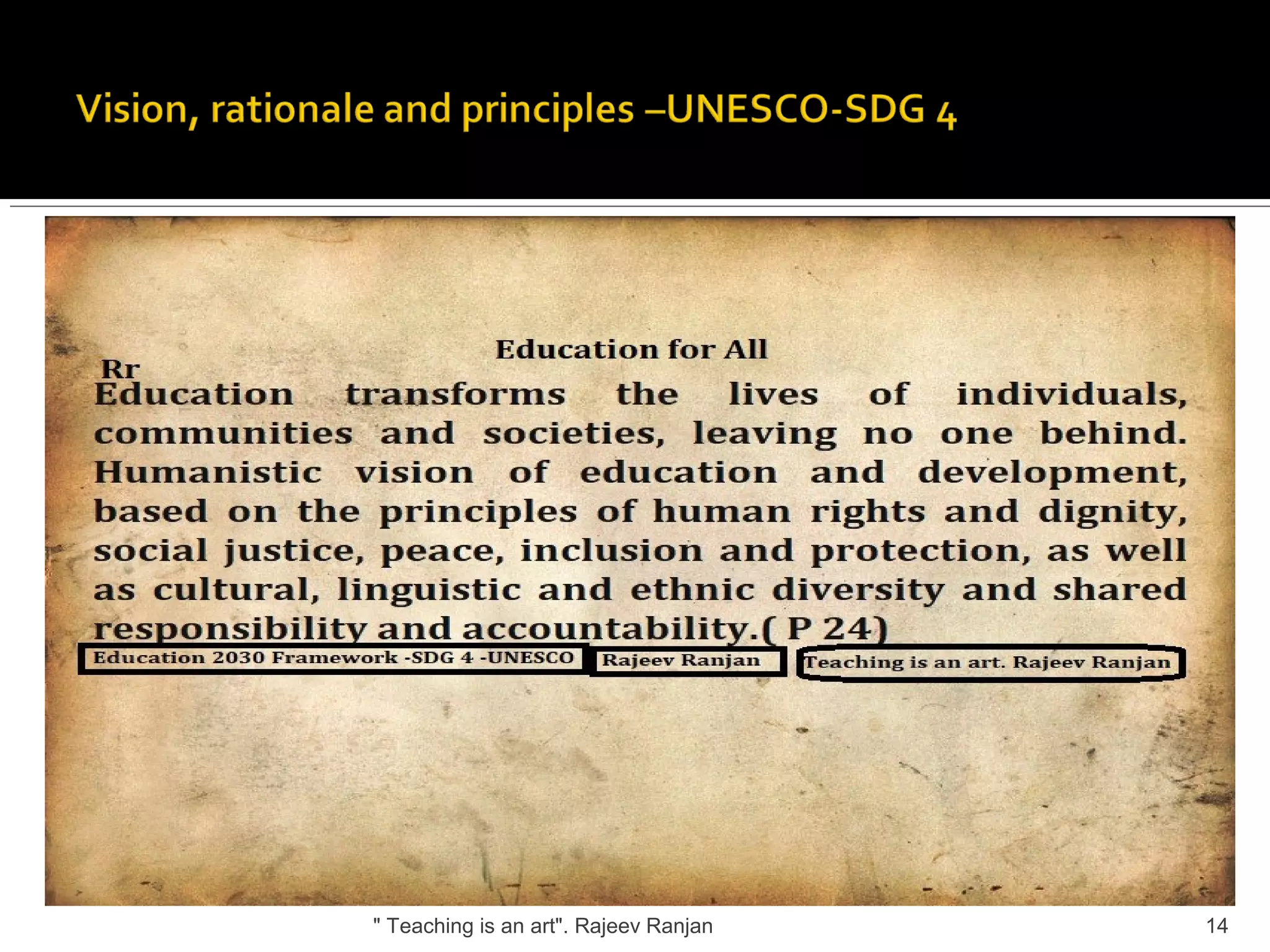 Unesco education 2030 framework for action sustainable development goal ...