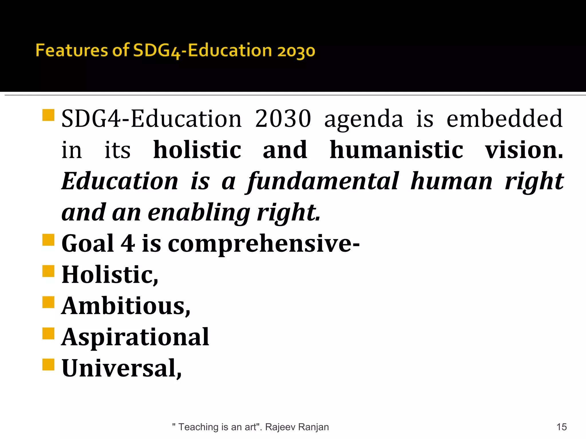 Unesco education 2030 framework for action sustainable development goal ...