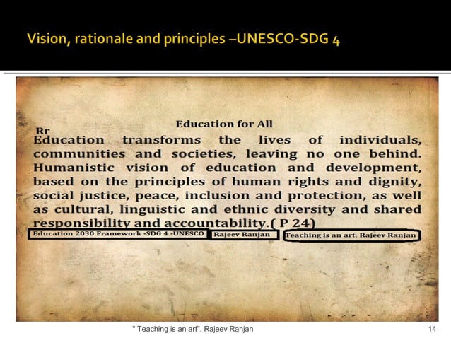 Unesco education 2030 framework for action sustainable development goal ...