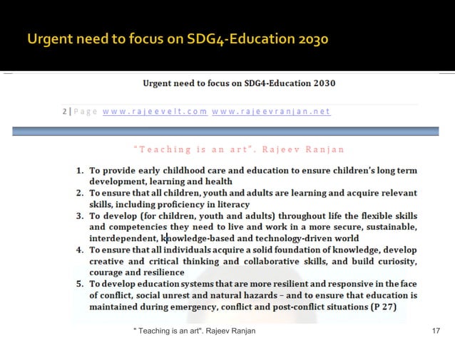 Unesco education 2030 framework for action sustainable development goal ...