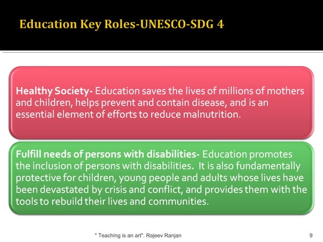 Unesco education 2030 framework for action sustainable development goal ...