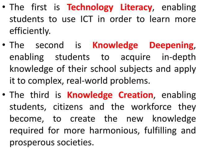 UNESCO ICT Competency Framework for Teachers | PPTX | Education