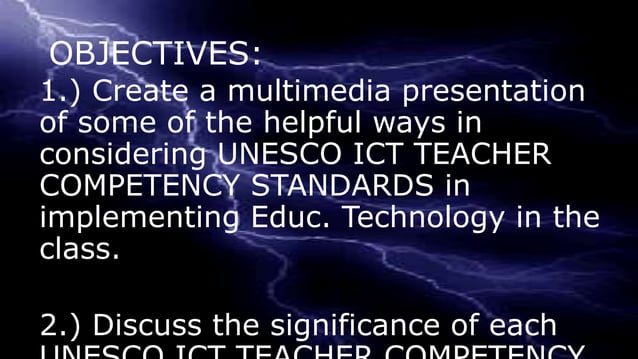 UNESCO ICT Teacher Competency Standards | PPTX