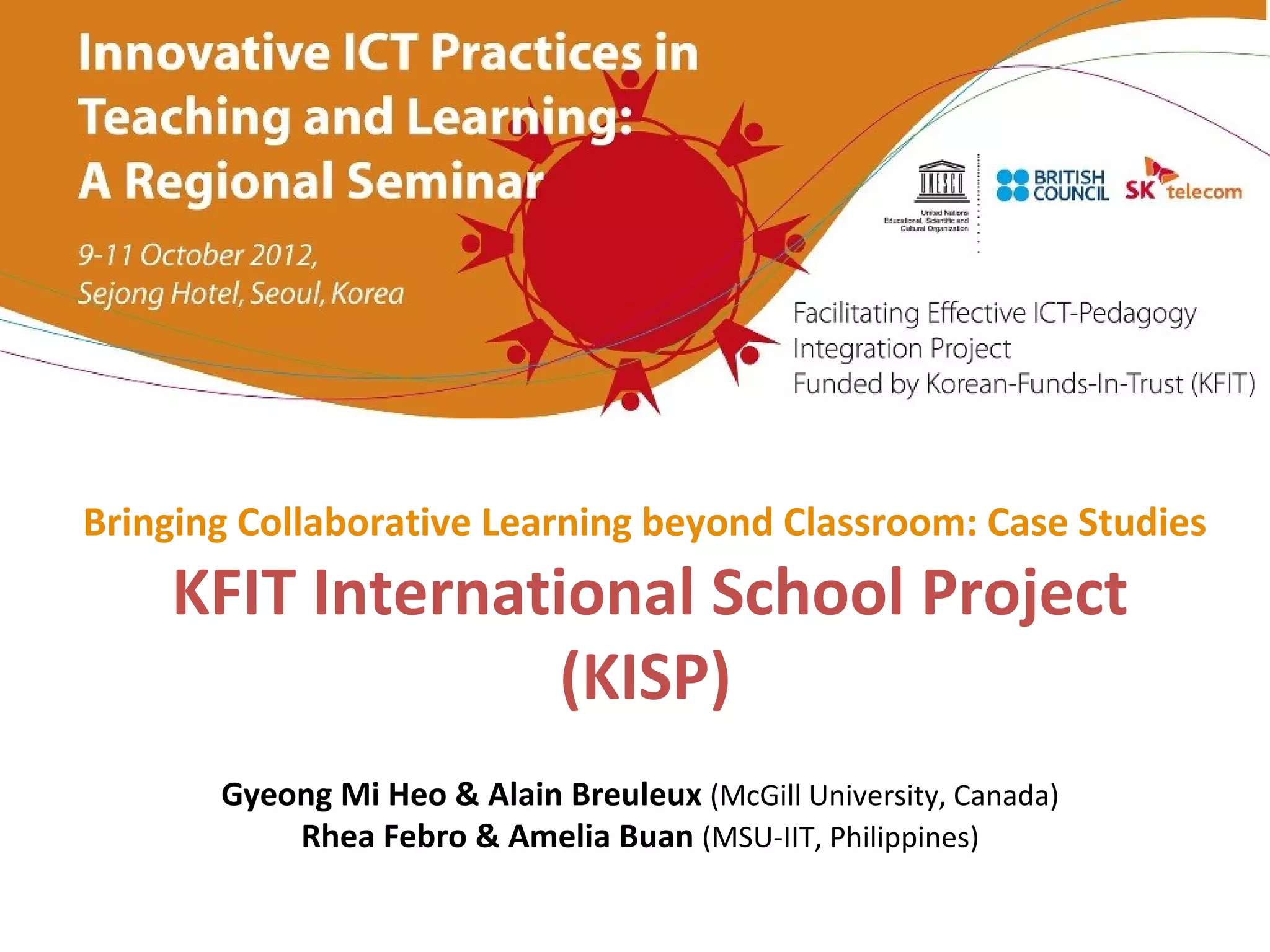 KFIT International School Project (KISP) | PPT | Professional School | Postgraduate Education