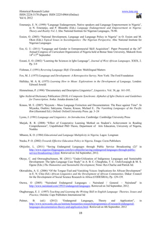 Unesco prediction on the extinction of igbo language in 2025 analyzing ...