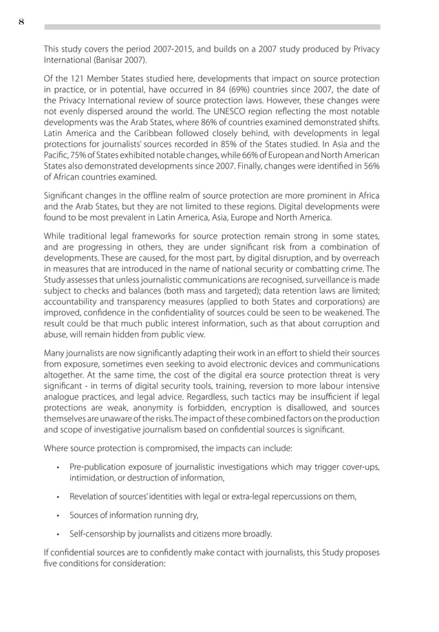 Unesco protecting sources | PDF