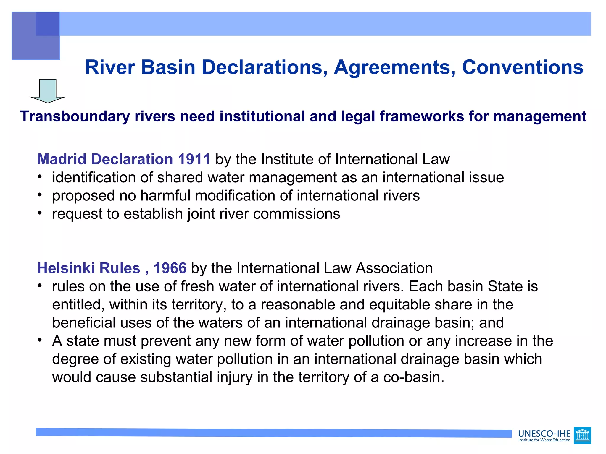 UNESCO Transboundary Waters | PPT