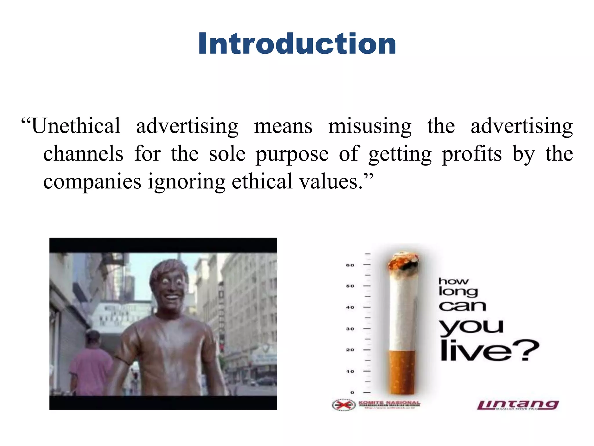 Unethical Advertising | PPTX