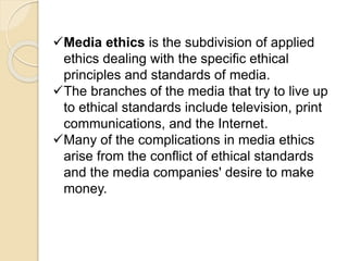 Unethical behavior of media | PPTX