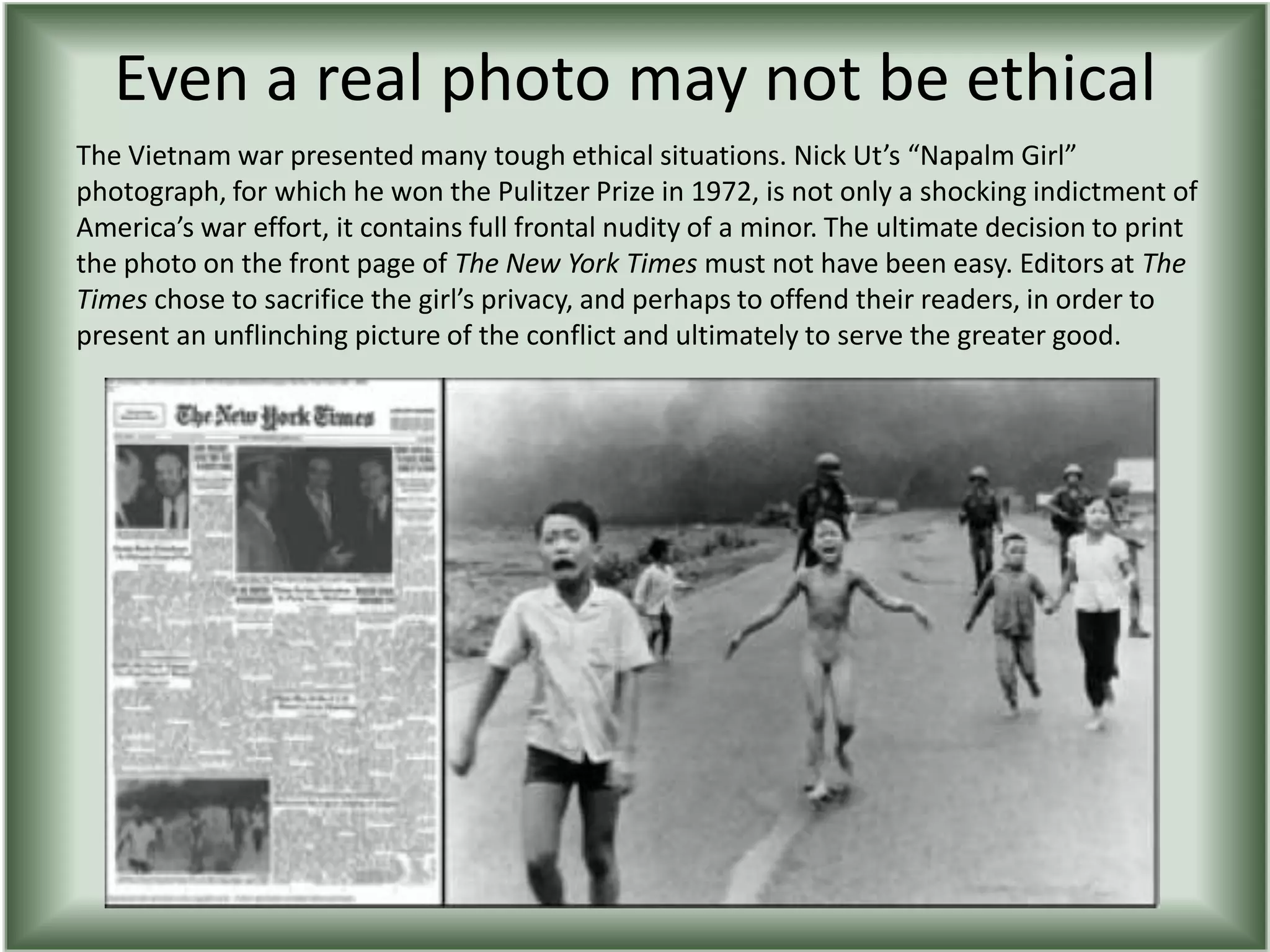 Unethical photojournalism | PPT