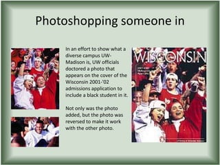 Unethical photojournalism | PPTX