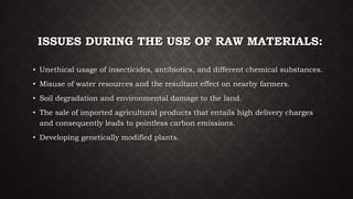 Unethical practices during food production | PPTX