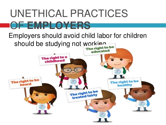 Unethical practices of employers