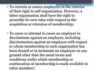 Unfair Labor Practices | PPT