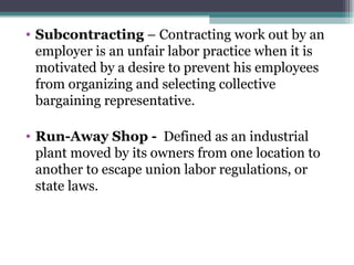 Unfair Labor Practices | PPT