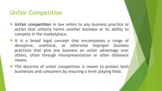 Unfair Competition in Intellectual Property Rights.pptx