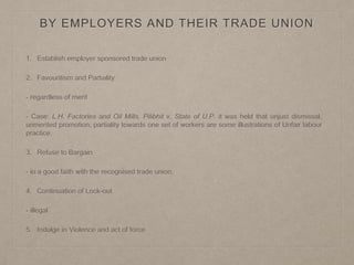 Unfair labour practices | PPTX