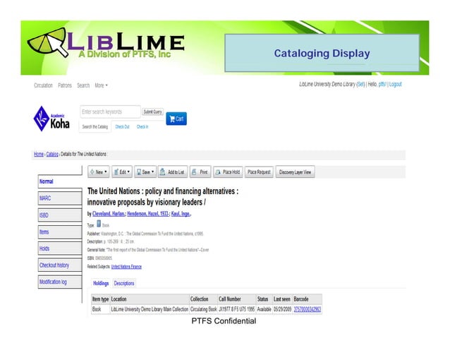KOHA the first open-source Integrated Library System (ILS): An overview of its functions | PPT