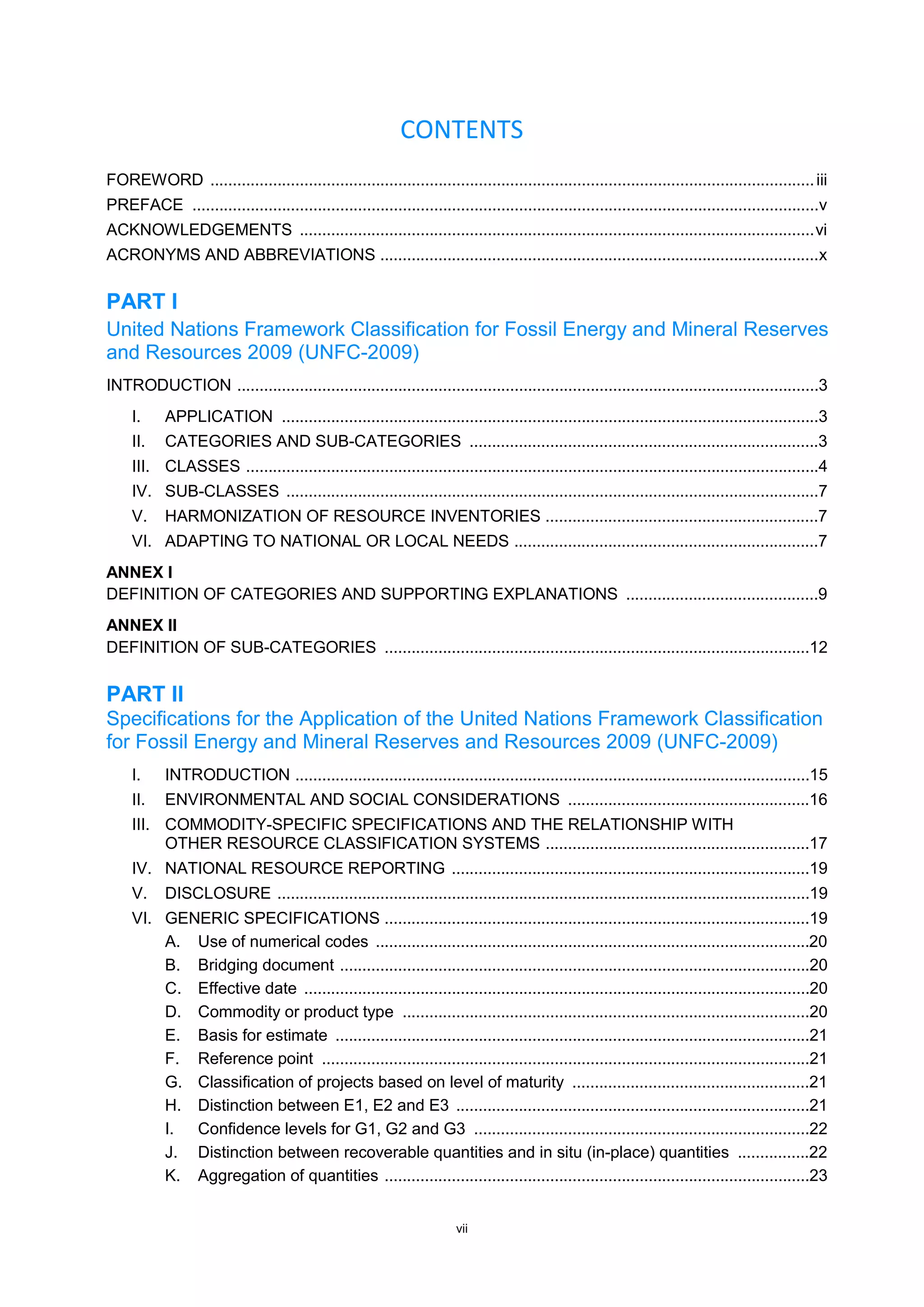 United Nations Framework Classification (UNFC-2009) | PDF