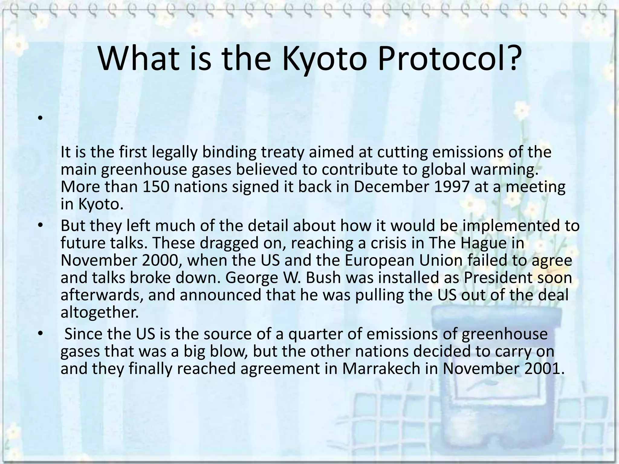 Unfccc, kyoto protocol, montreal protocol, pollution, international ...