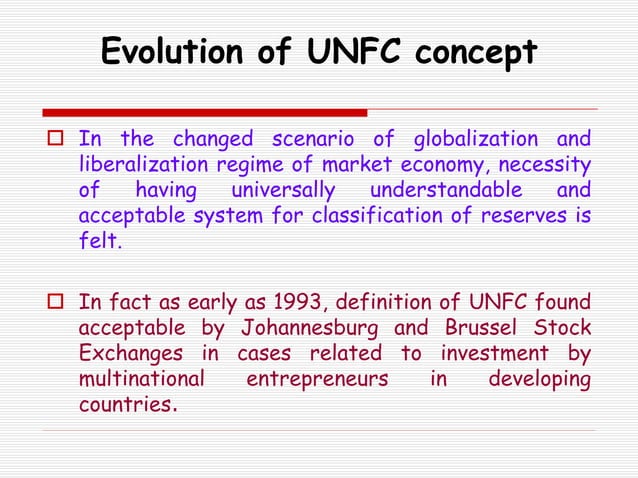 UNFC concept & teminology.ppt | Geology | Science