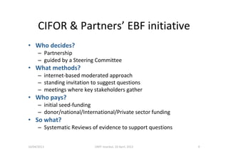 Overview of evidence‐based decision‐making | PPT