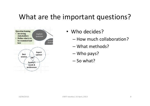 Evidence based decision making - dualBos