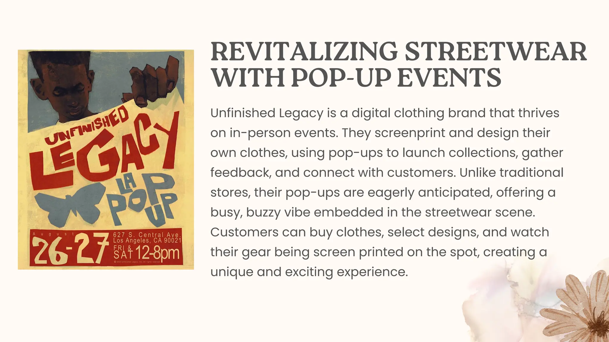 unfinished legacy it is a clothing brand | PDF